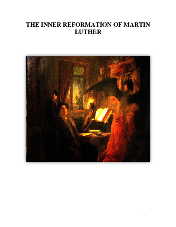 (PDF) THE INNER REFORMATION OF MARTIN LUTHER
