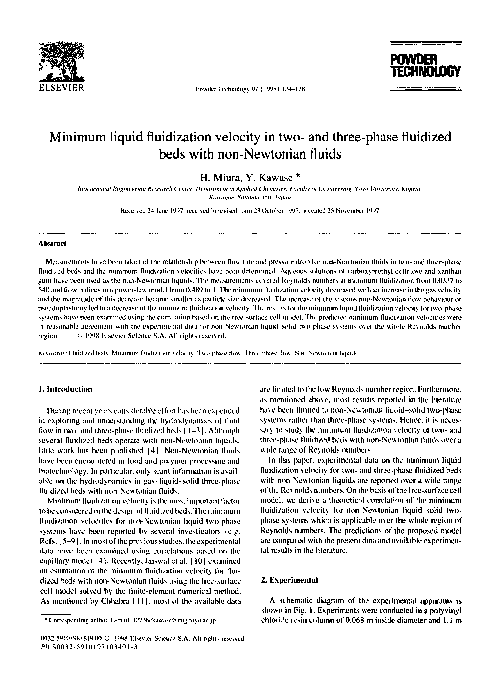 (PDF) Minimum liquid fluidization velocity in two- and three-phase fluidized beds with non ...