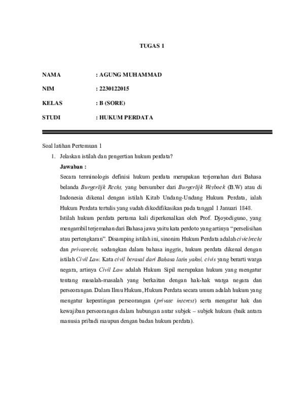 (PDF) TUGAS 1 PERDATA AGUNG MUHAMMAD