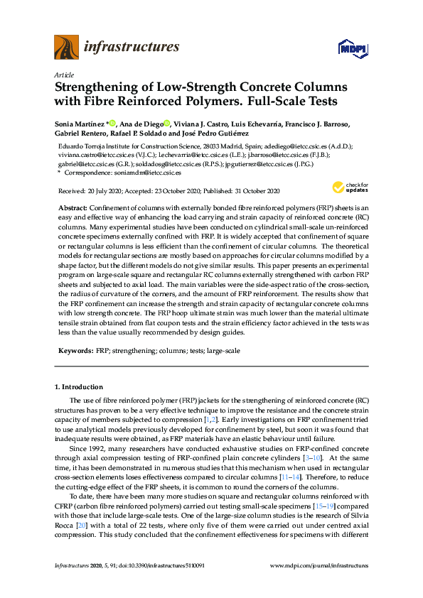 (PDF) Strengthening of Low-Strength Concrete Columns with Fibre ...