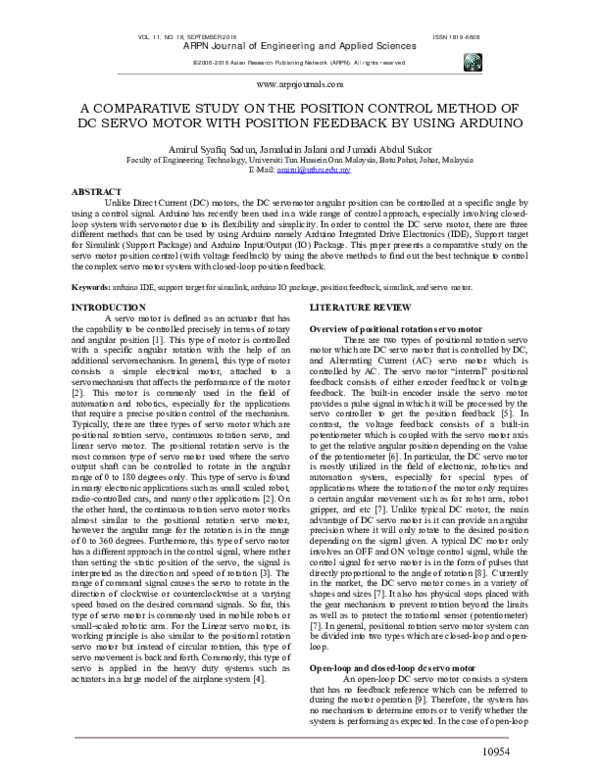 (PDF) A comparative study on the position control method of dc servo motor with position ...