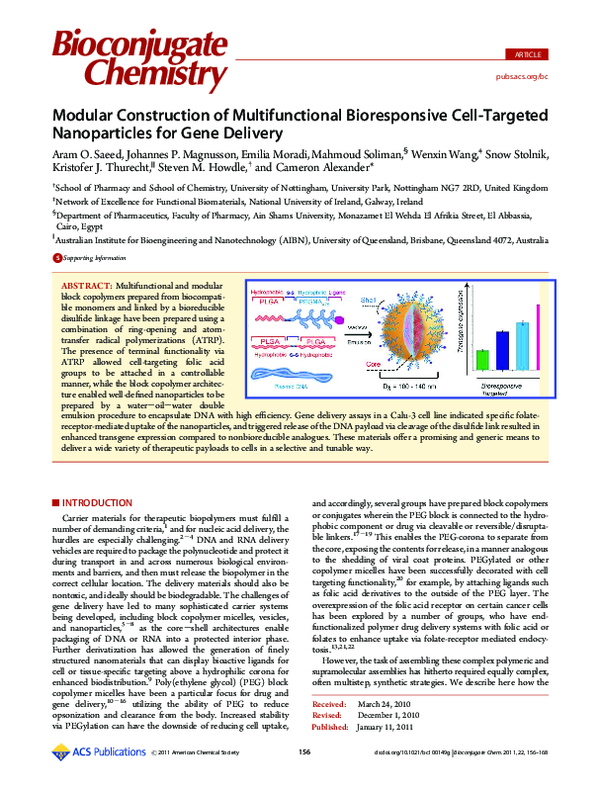 (PDF) Modular Construction of Multifunctional Bioresponsive Cell ...