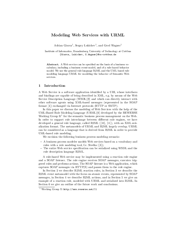 (PDF) Modeling web services with URML | HAMISU ABUBAKAR - Academia.edu