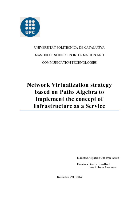 (PDF) Network Virtualization strategy based on Paths Algebra to implement the concept of ...