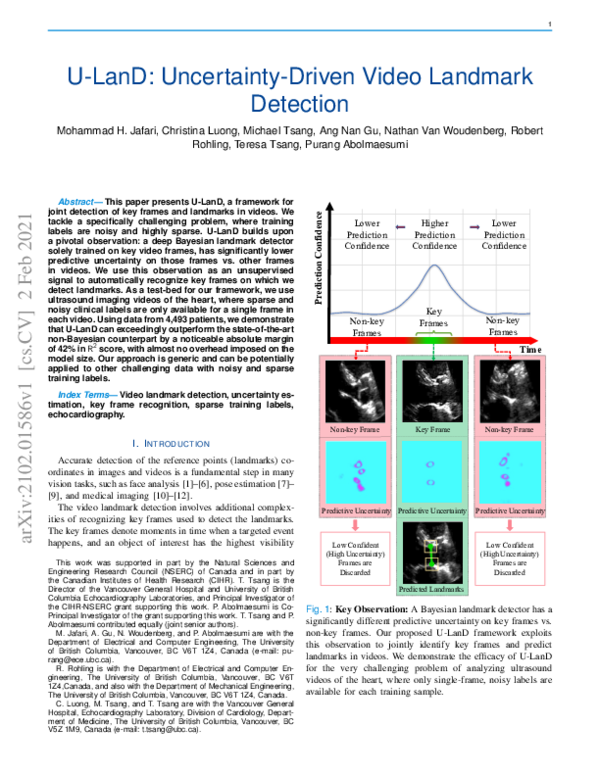 (PDF) U-LanD: Uncertainty-Driven Video Landmark Detection