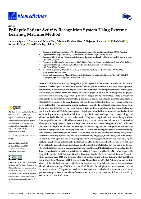 (PDF) Epileptic Patient Activity Recognition System Using Extreme ...