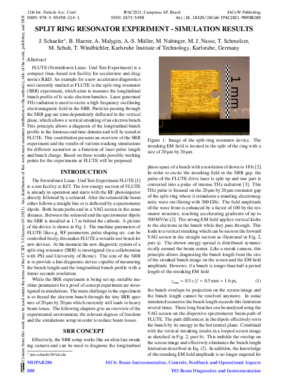 (PDF) Split Ring Resonator Experiment - Simulation Results