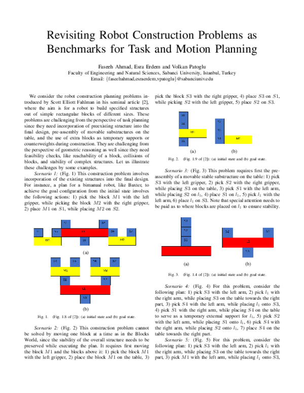 (PDF) Revisiting robot construction problems as benchmarks for task and ...
