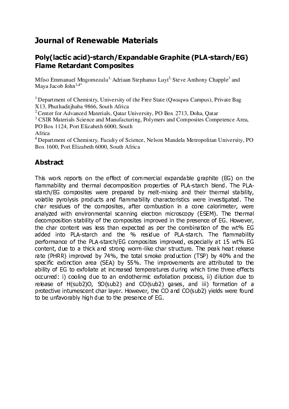 (PDF) Poly(lactic acid)-starch/Expandable Graphite (PLA-starch/EG ...