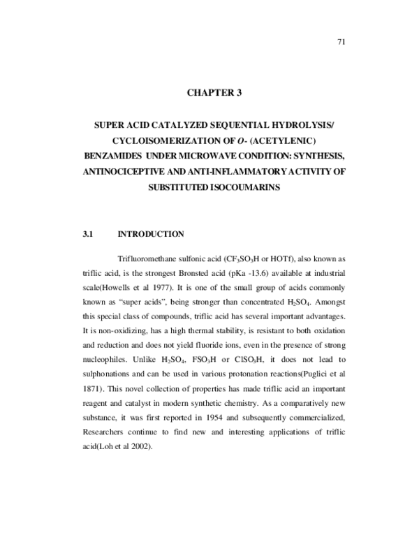 (PDF) Super acid catalysed sequential hydrolysis/cycloisomerization of ...