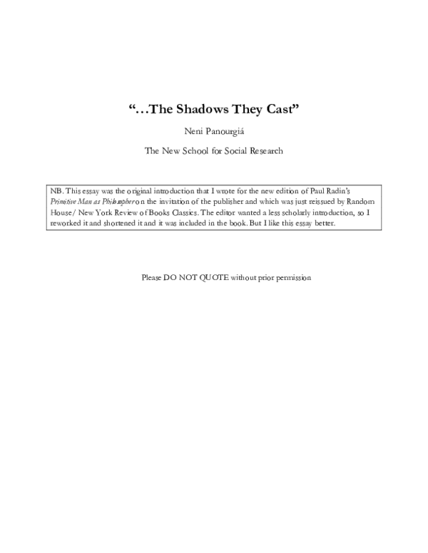 (PDF) Please DO NOT QUOTE without prior permission