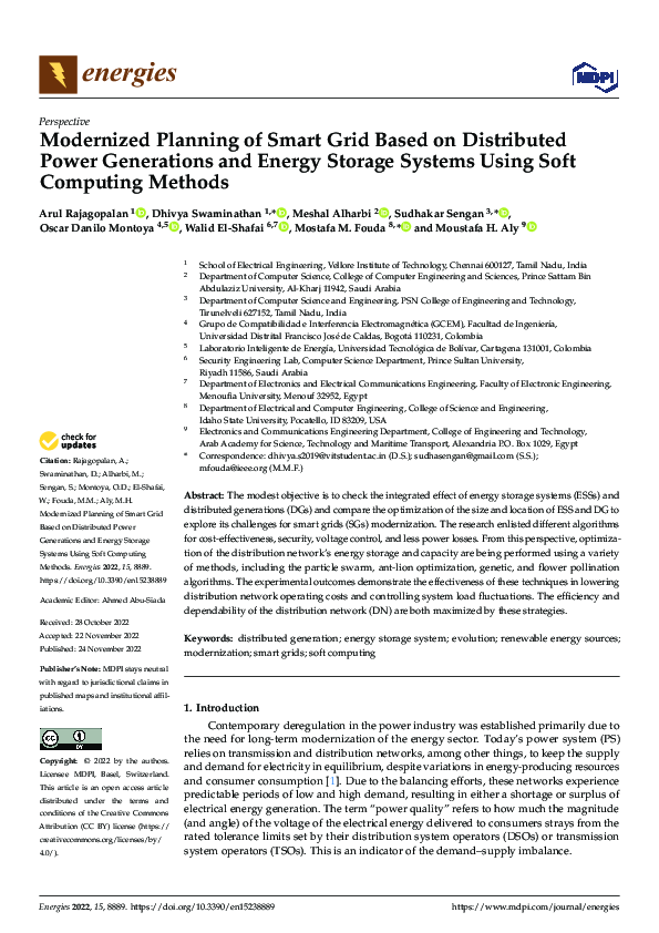 (PDF) Modernized Planning of Smart Grid Based on Distributed Power Generations and Energy ...