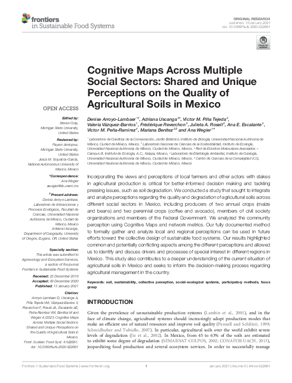 (PDF) Cognitive Maps Across Multiple Social Sectors: Shared and Unique ...
