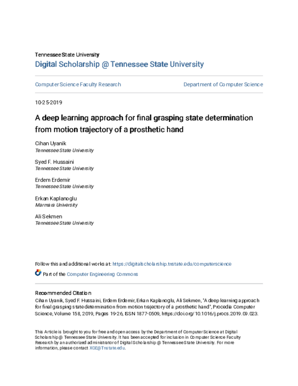 (PDF) A deep learning approach for final grasping state determination from motion trajectory of ...