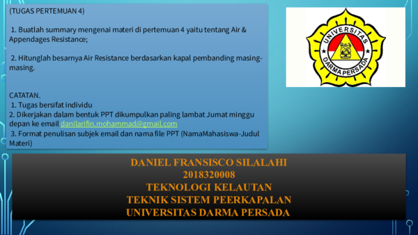 (PPT) AIR APPENDAGES RESISTANCE