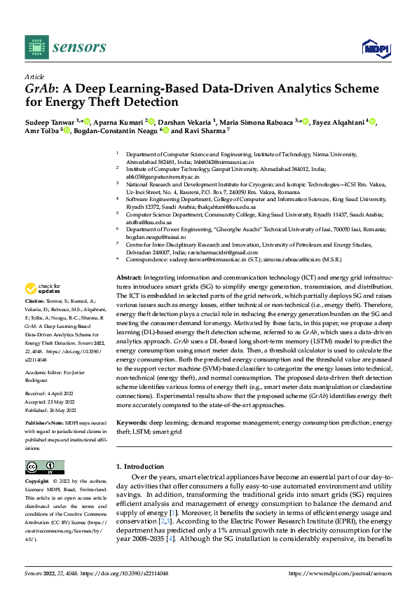 (PDF) GrAb: A Deep Learning-Based Data-Driven Analytics Scheme for ...
