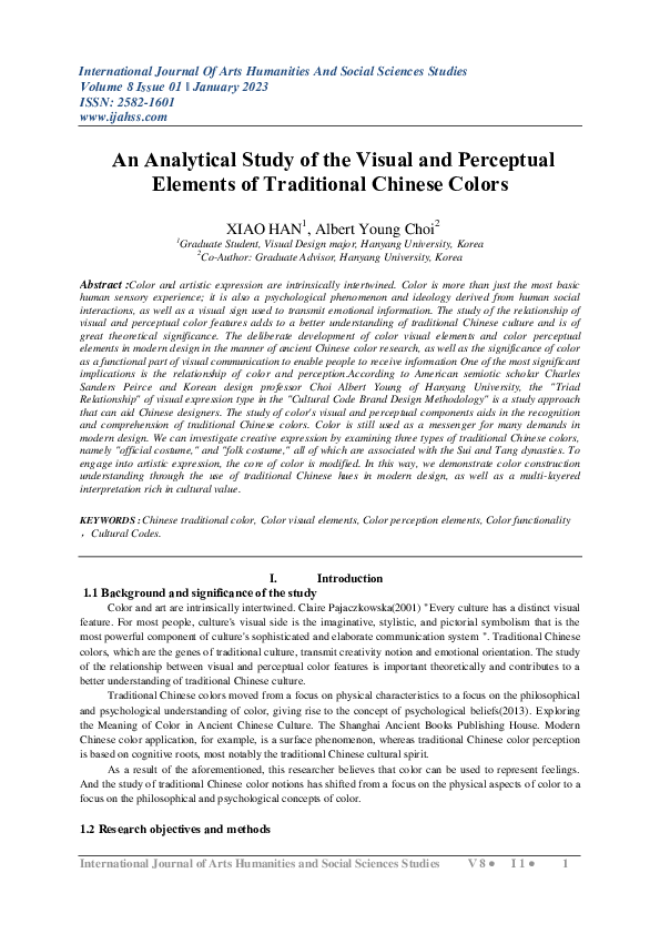 (PDF) An Analytical Study of the Visual and Perceptual Elements of ...