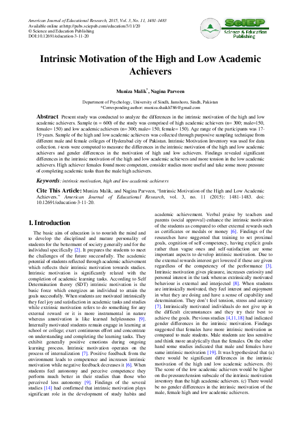 (PDF) Sleep Pattern and Academic Achievement: A Comparative Analysis of ...