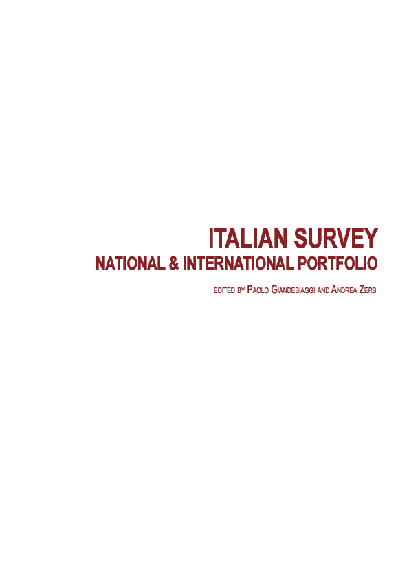 (PDF) 2013_Survey portfolio uid | Maria Grazia Cianci - Academia.edu