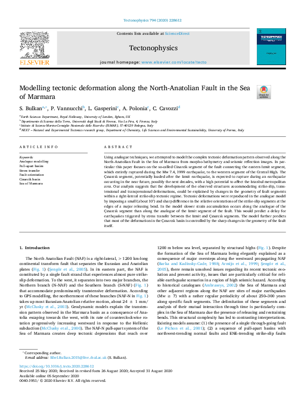 Pdf Modelling Tectonic Deformation Along The North Anatolian Fault In