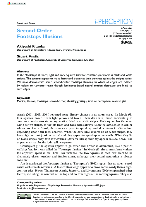 (PDF) Second-Order Footsteps Illusions