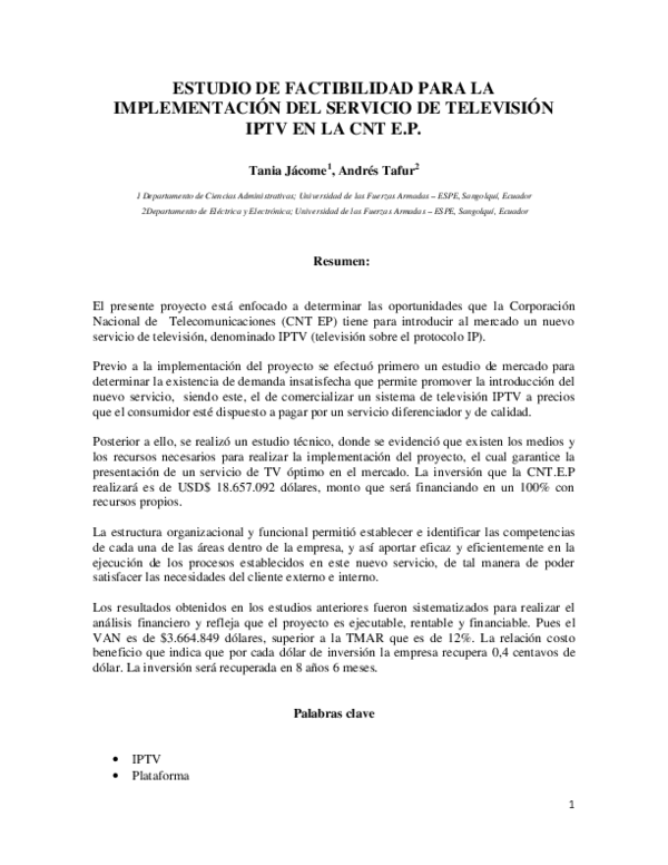 (PDF) Artículo Científico - Servicio de televisión IPTV (televisión sobre el protocolo IP ...