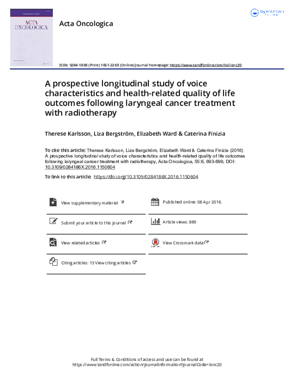 (PDF) A prospective longitudinal study of voice characteristics and ...
