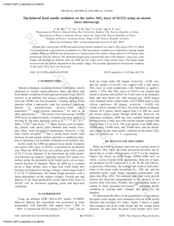 (PDF) Tip-induced local anodic oxidation on the nativeSiO2layer of Si ...