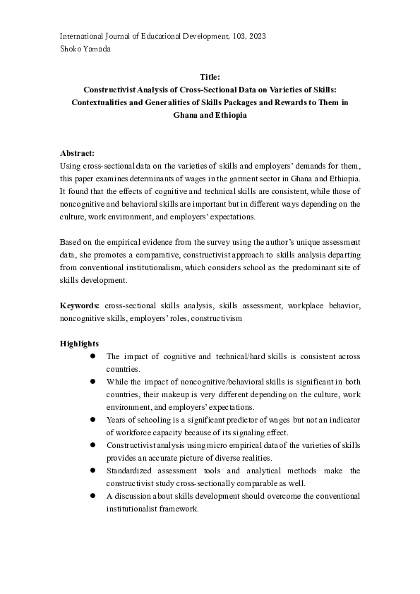 (PDF) Constructivist Analysis of Cross-Sectional Data on Varieties of ...