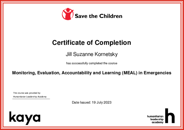 (PDF) Monitoring Evaluation Accountability and Learning (MEAL) in Emergencies