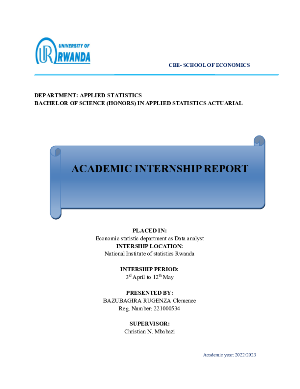 (PDF) UNDERGRADUATE INTERNSHIP REPORT