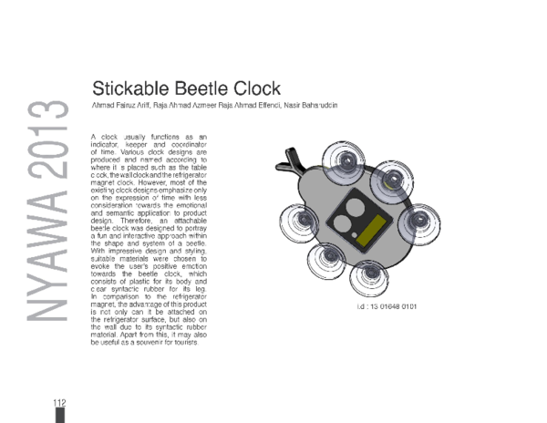 (PDF) Stickable beetle clock