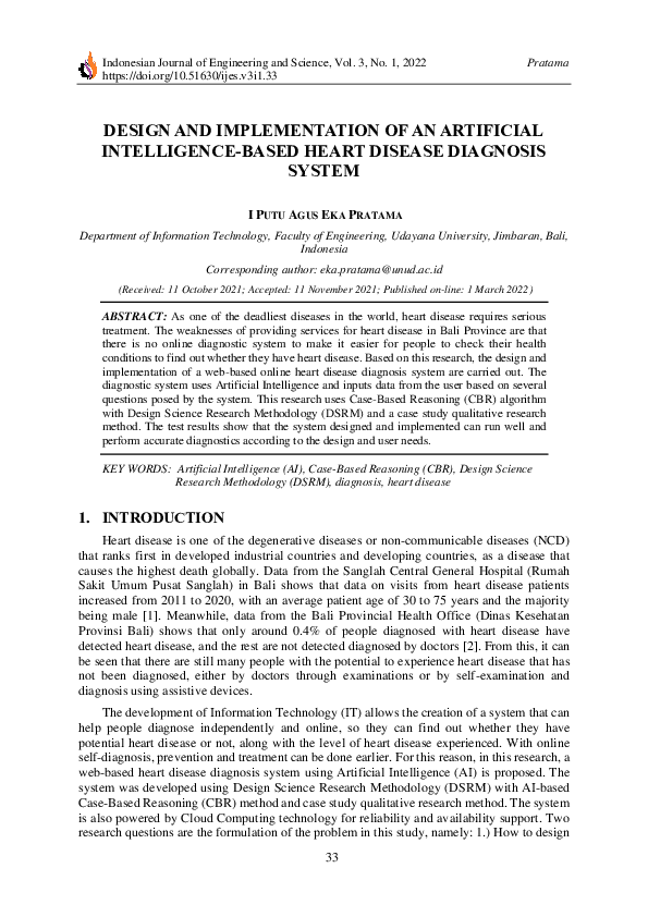 (PDF) Design and Implementation of an Artificial Intelligence-Based ...