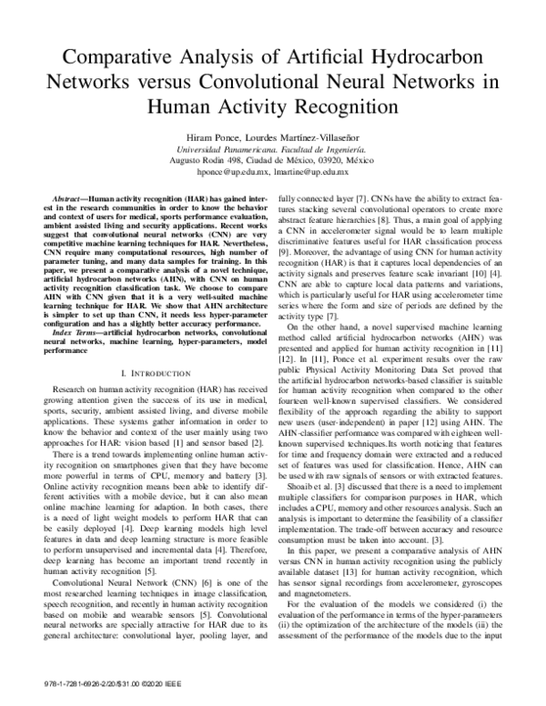 (PDF) Comparative Analysis of Artificial Hydrocarbon Networks versus Convolutional Neural ...