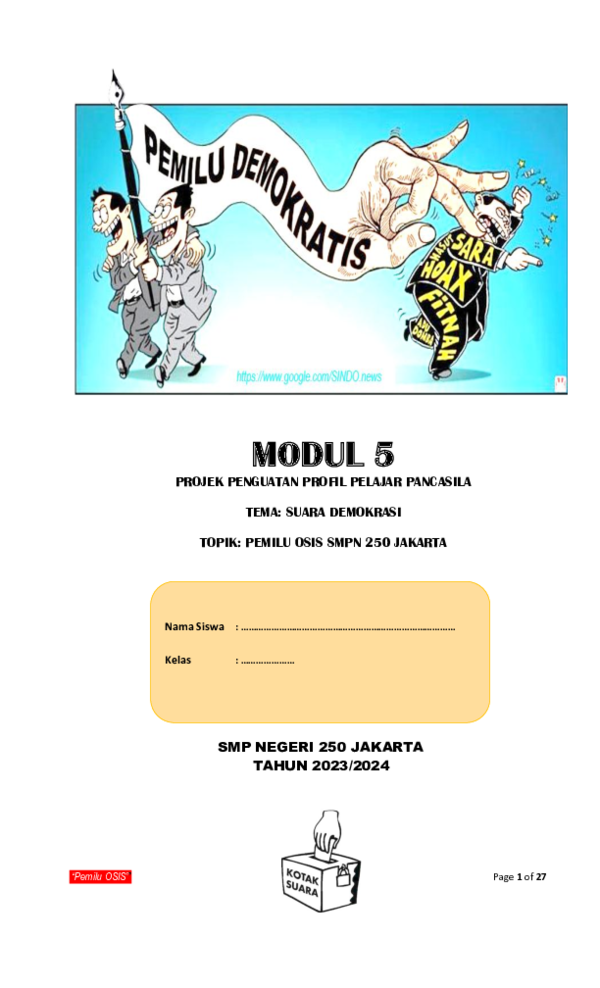 (PDF) Modul p5 suara merdeka