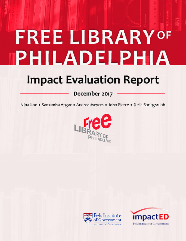 (PDF) FREE LIBRARY OF PHILADELPHIA Impact Evaluation Report
