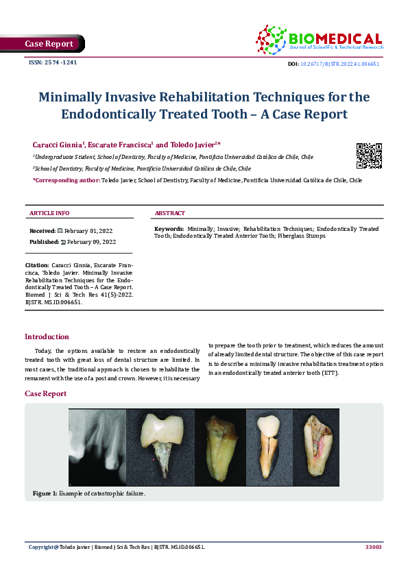 (PDF) Minimally Invasive Rehabilitation Techniques for the ...