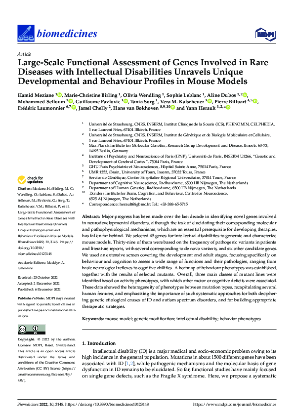 (PDF) Large-Scale Functional Assessment of Genes Involved in Rare ...