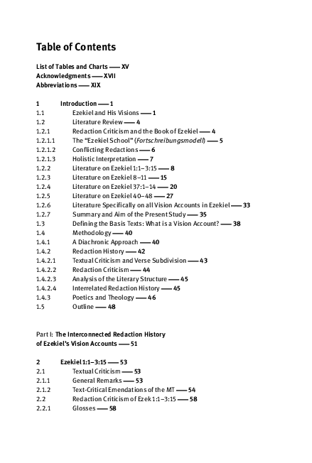 (PDF) Ezekiel's Vision Accounts as Interrelated Narratives