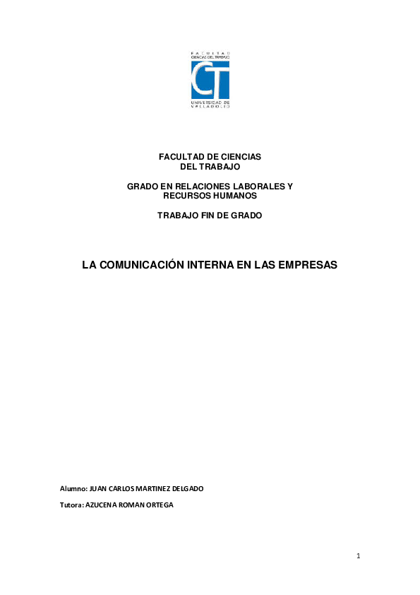 (PDF) La comunicación interna en las empresas