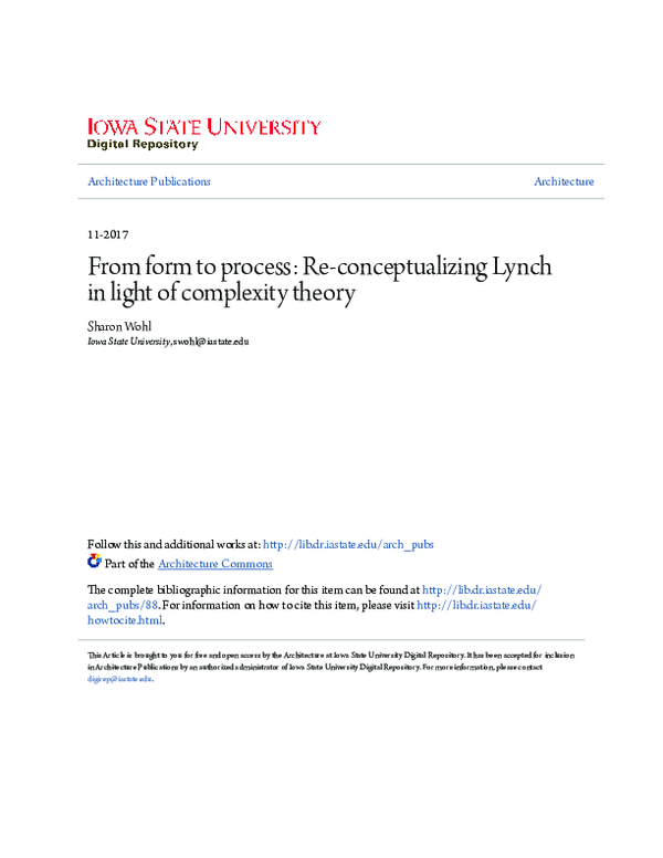 (PDF) From form to process: Re-conceptualizing Lynch in light of ...