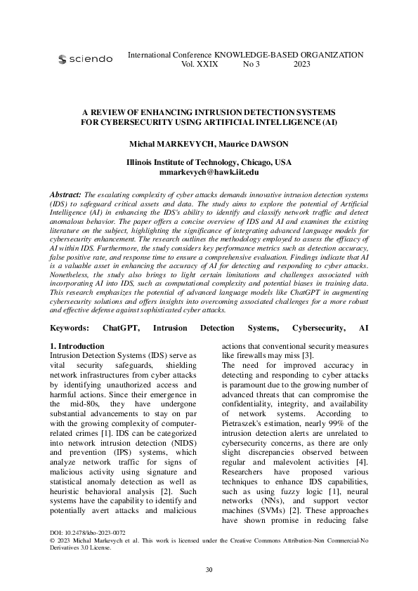 Pdf A Review Of Enhancing Intrusion Detection Systems For
