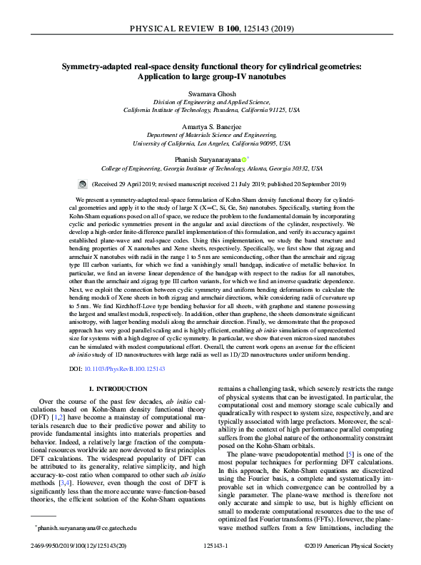 (PDF) Large-Scale Functional Group Symmetry-Adapted Perturbation Theory on Graphical Processing ...