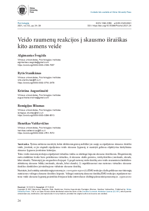 (PDF) Facial Muscles Reactions to Other Person’s Facial Expressions of Pain