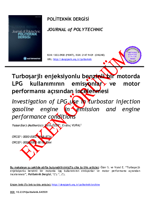 (PDF) Investigation of LPG Use in Turbostar Injection Gasoline Engine ...