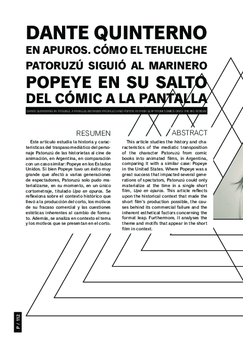 (PDF) Dante Quinterno en apuros. Cómo el tehuelche Patoruzú siguió al ...