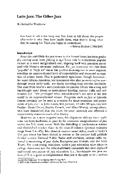 (PDF) Latin Jazz