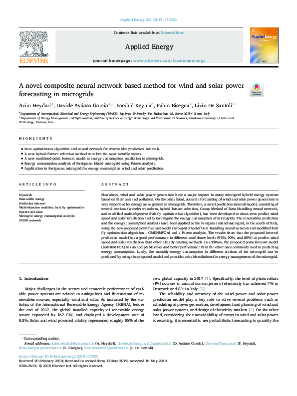 (PDF) A novel composite neural network based method for wind and solar power forecasting in ...