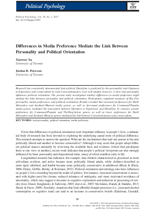 (PDF) Differences in Media Preference Mediate the Link Between ...