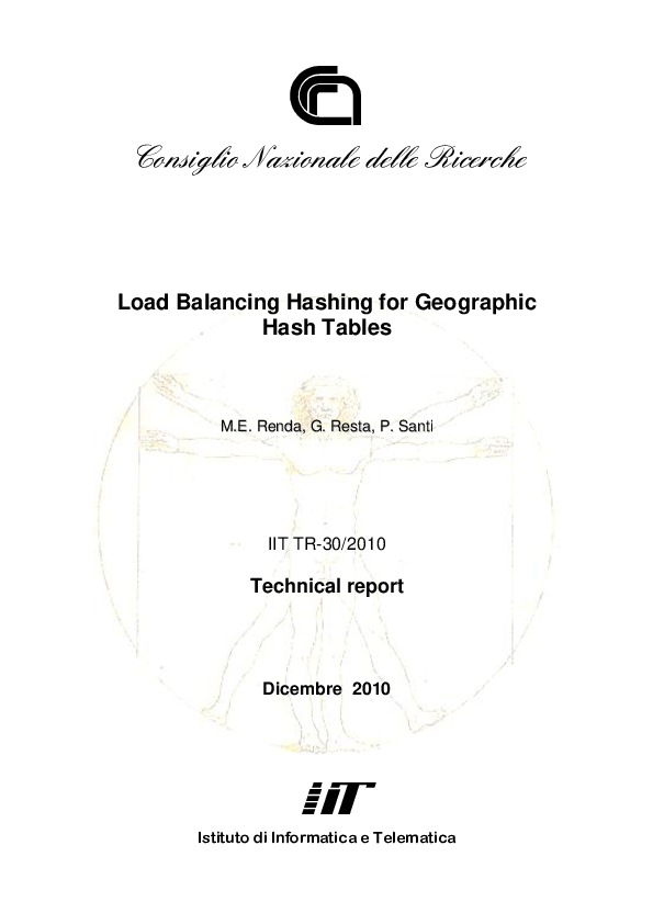 (PDF) Load Balancing Hashing in Geographic Hash Tables